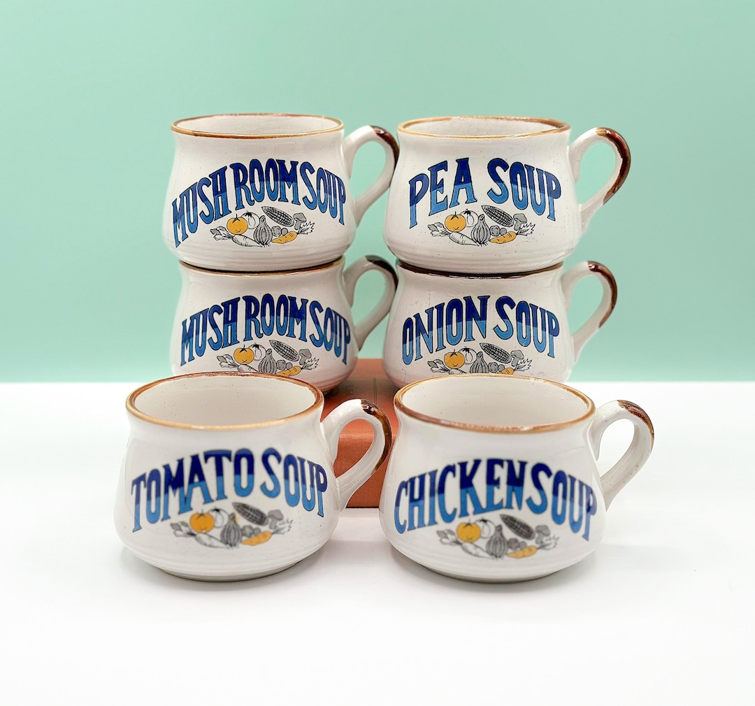 Vintage Handled Soup Mug: 1980s Retro Kitchen Decor - Etsy UK