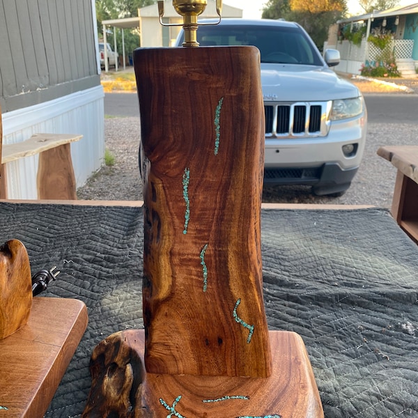 Turquoise Table Lamp - Etsy