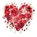 12 Watercolor Heart Clipart, Valentine's Day Clipart, Romantic Hearts ...
