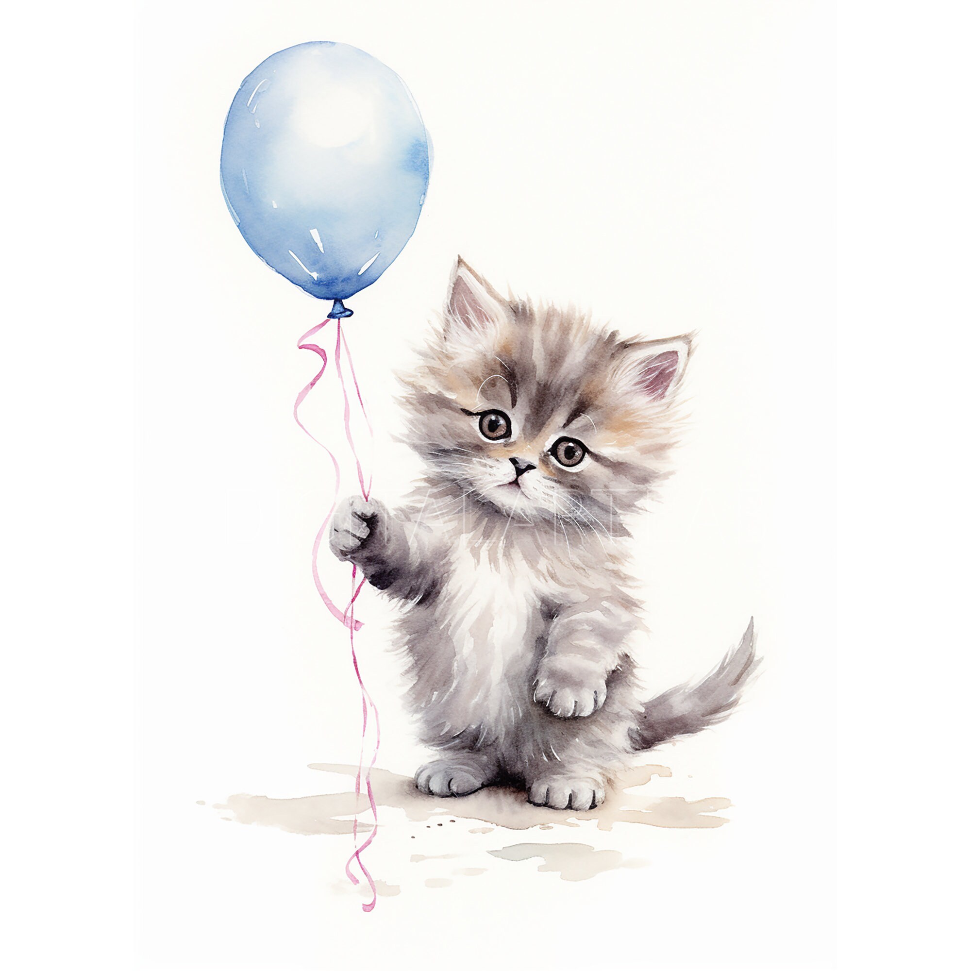 10 Cute Kitten Clipart, Lovely Cats, Animal Prints, Digital Clipart ...