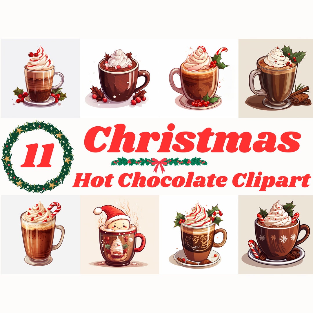 Xmas Hot Chocolate Clipart, Xmas Card Making, Christmas Food Clipart ...