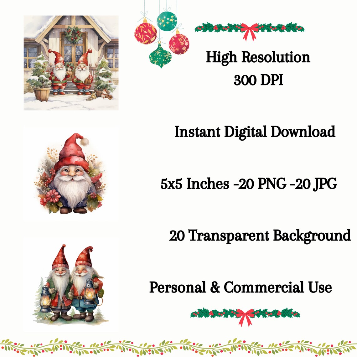 Christmas Clipart Clipart Christmas Pack Festive Season - Etsy