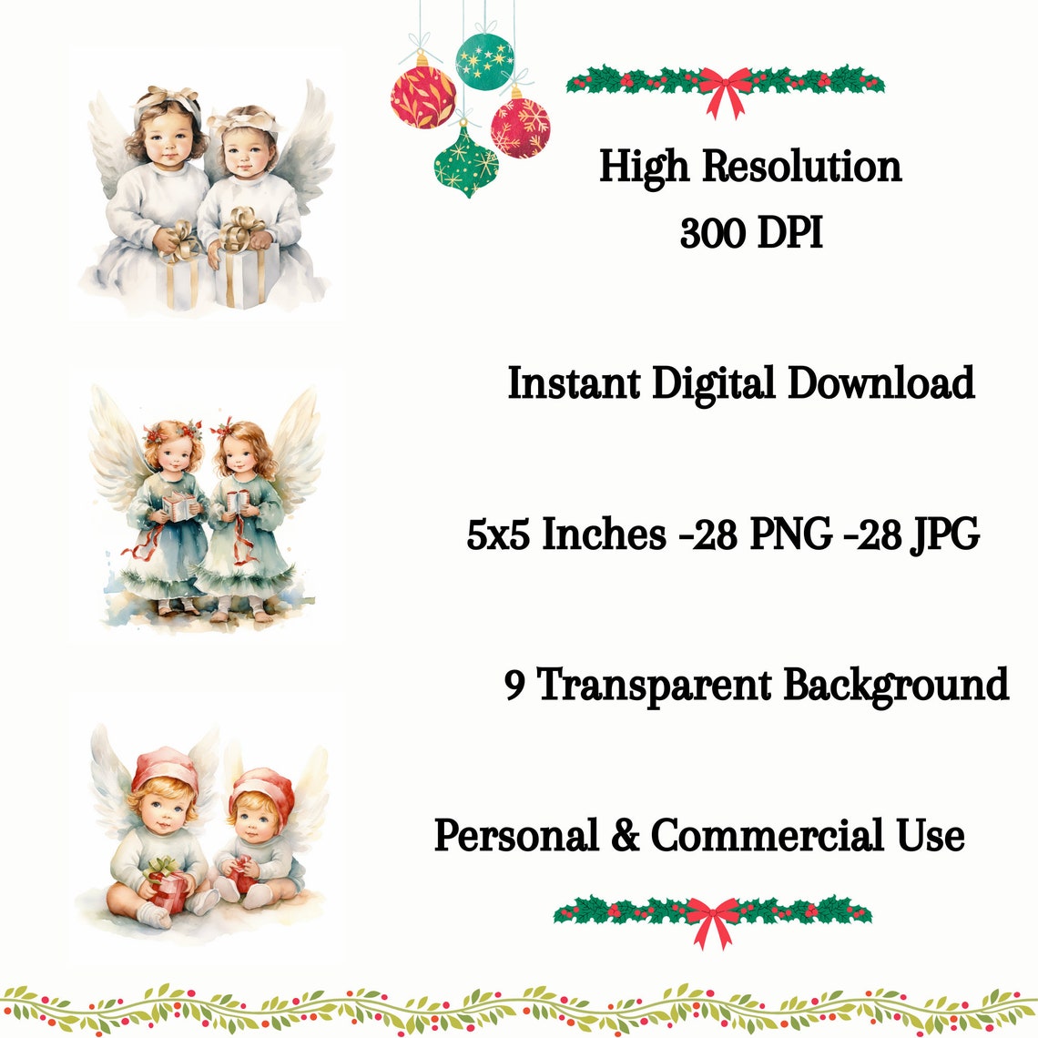 Christmas Clipart, Clipart Christmas Pack, Festive Season Clipart ...