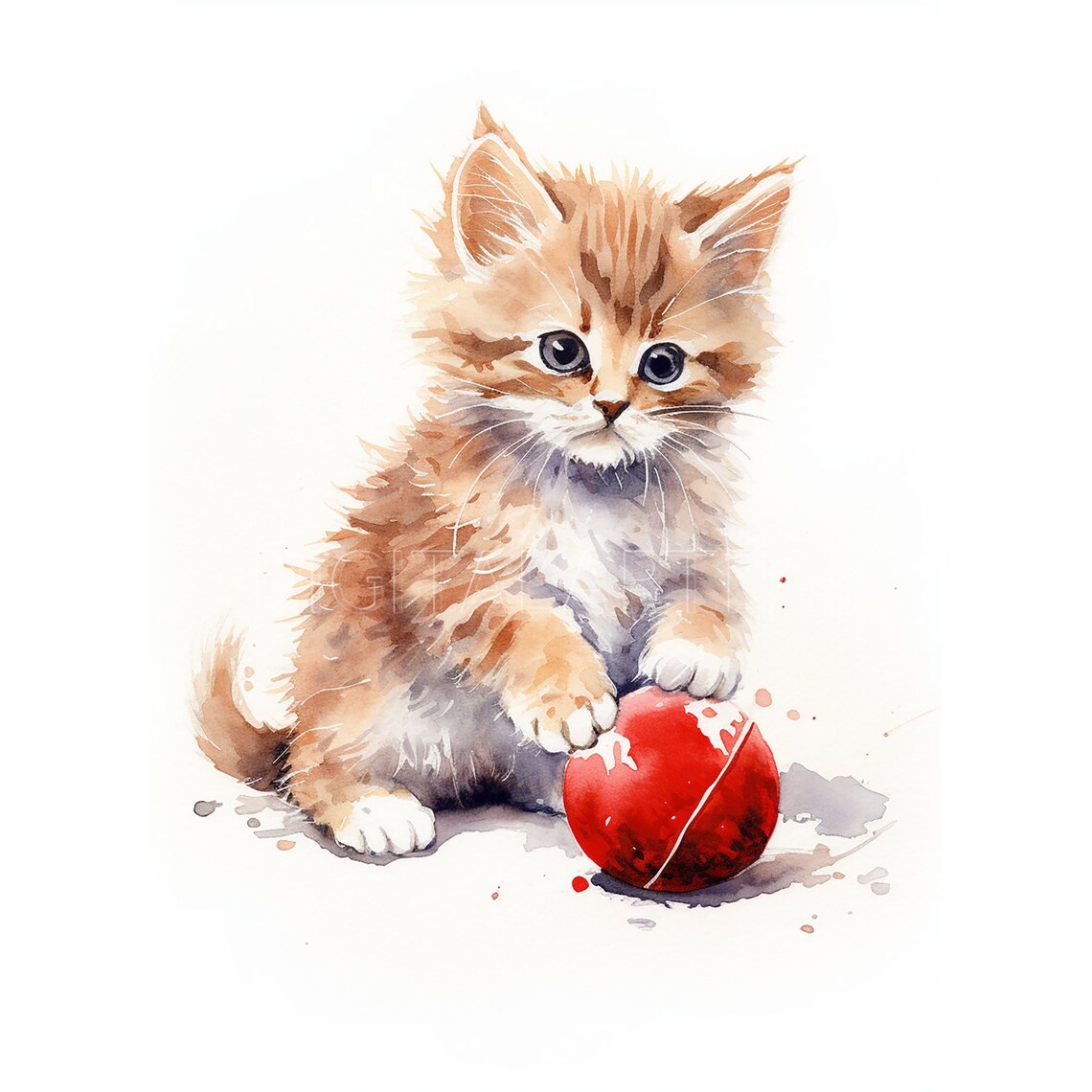 10 Cute Kitten Clipart, Lovely Cats, Animal Prints, Digital Clipart ...