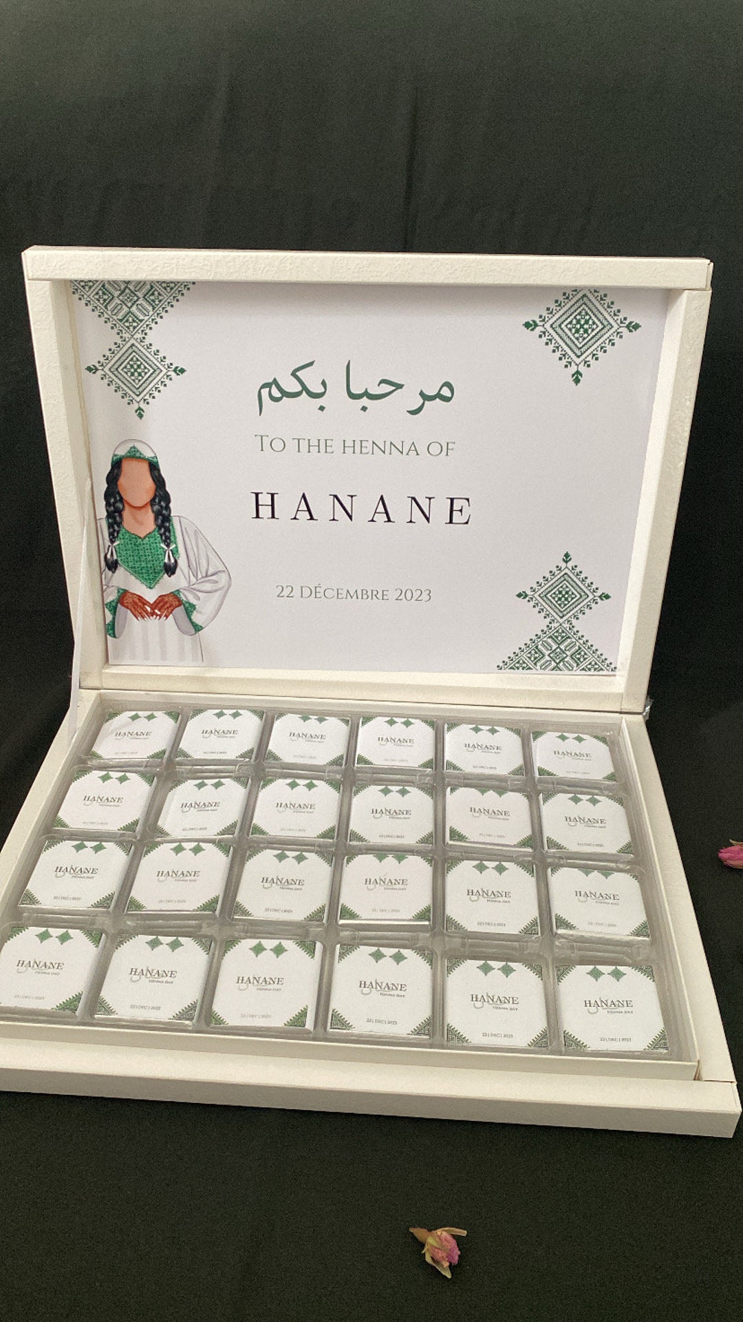 Chocolats personnalisés henna henna day henné cadeau - Etsy France