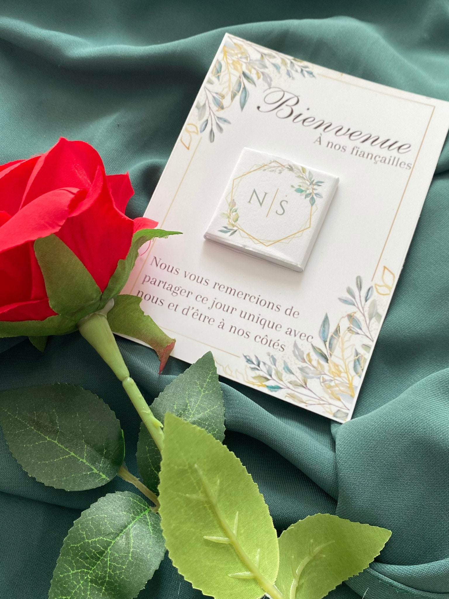 Personalized Chocolate Card for Henna Day Event, Engagement, Wedding ...