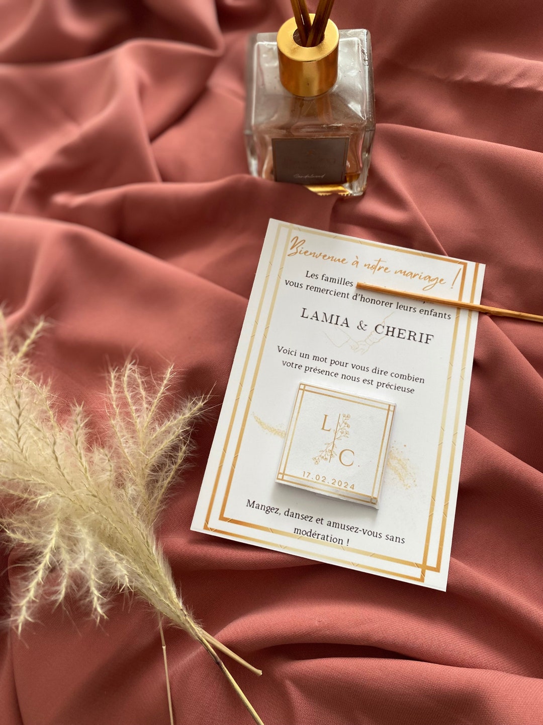 Personalized Chocolate Card for Henna Day Event, Engagement, Wedding ...