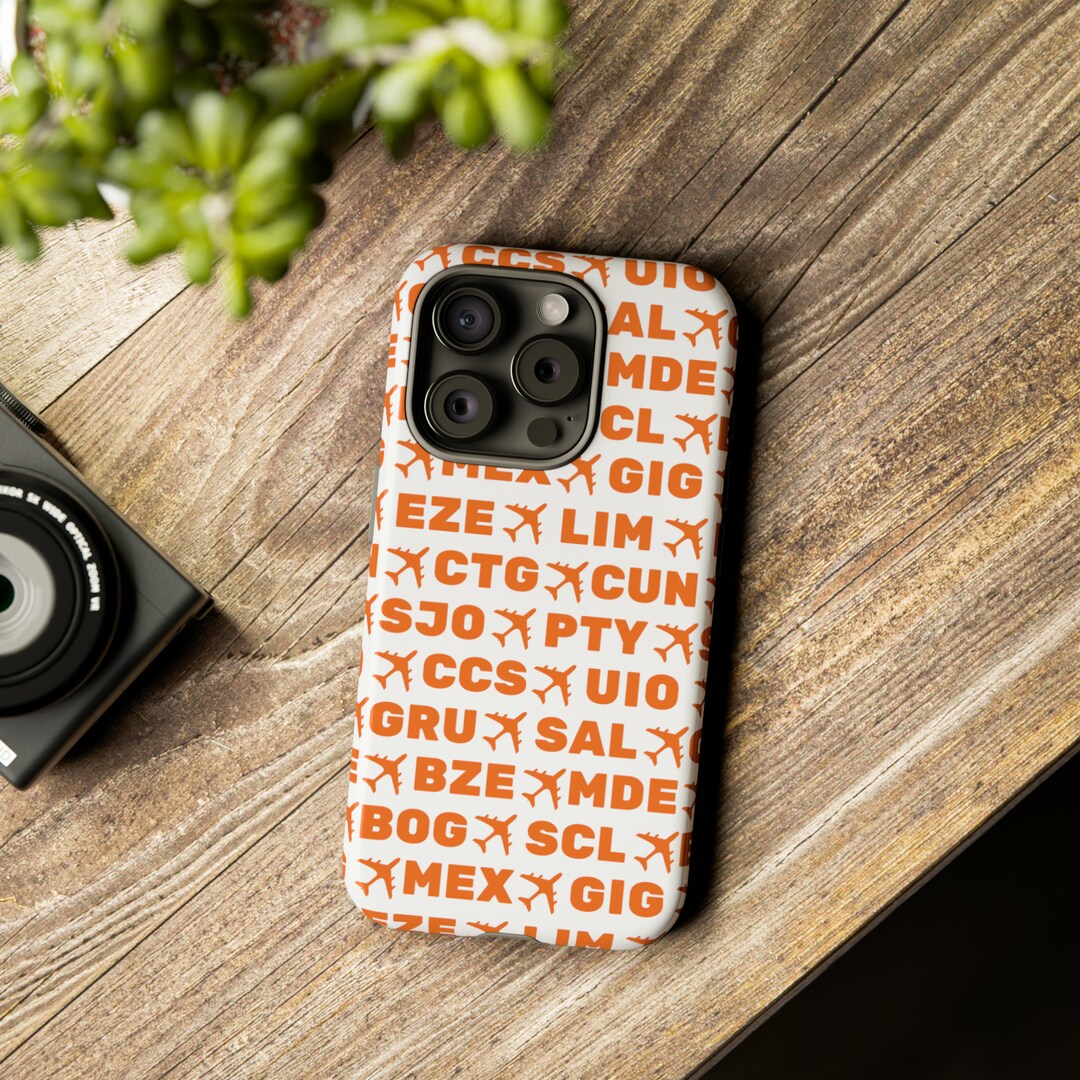 South & Central America Airport Codes Phone Case Orange Apple, Android ...
