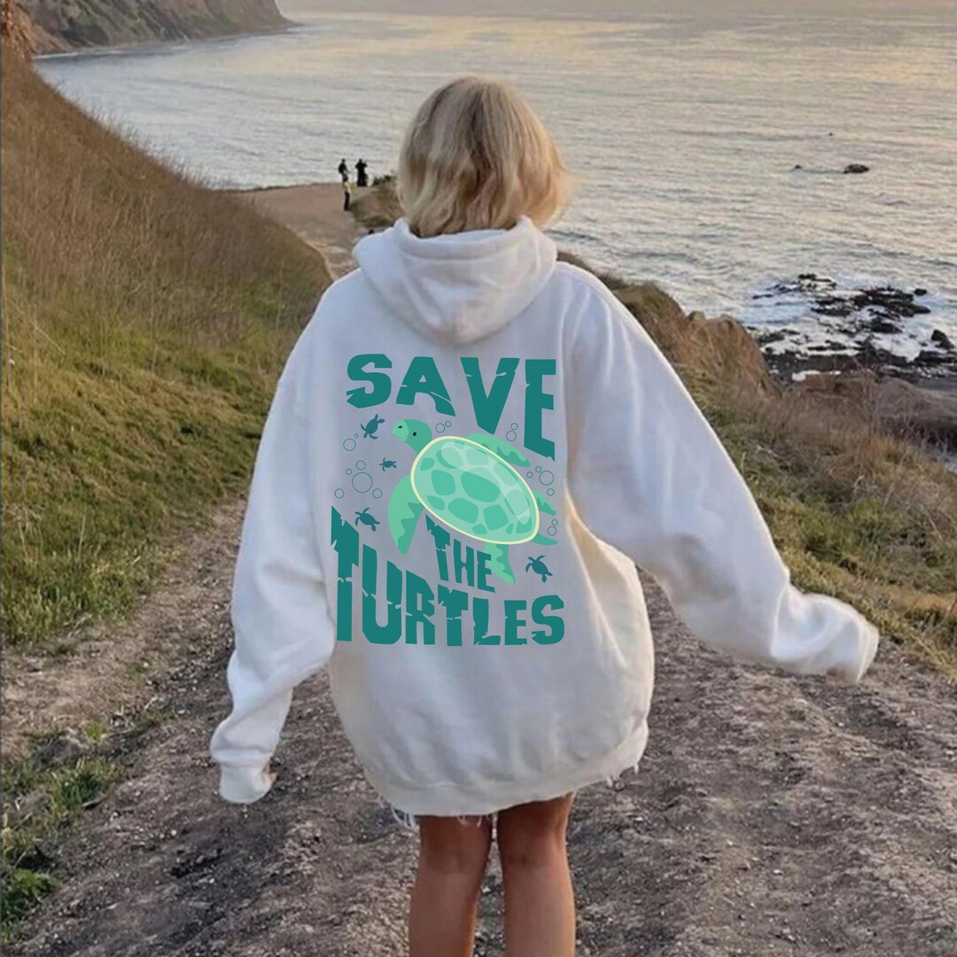 Save the Turtles Hoodie | Sea Turtle Hoodie Unisex Heavy Blend™ Hooded ...