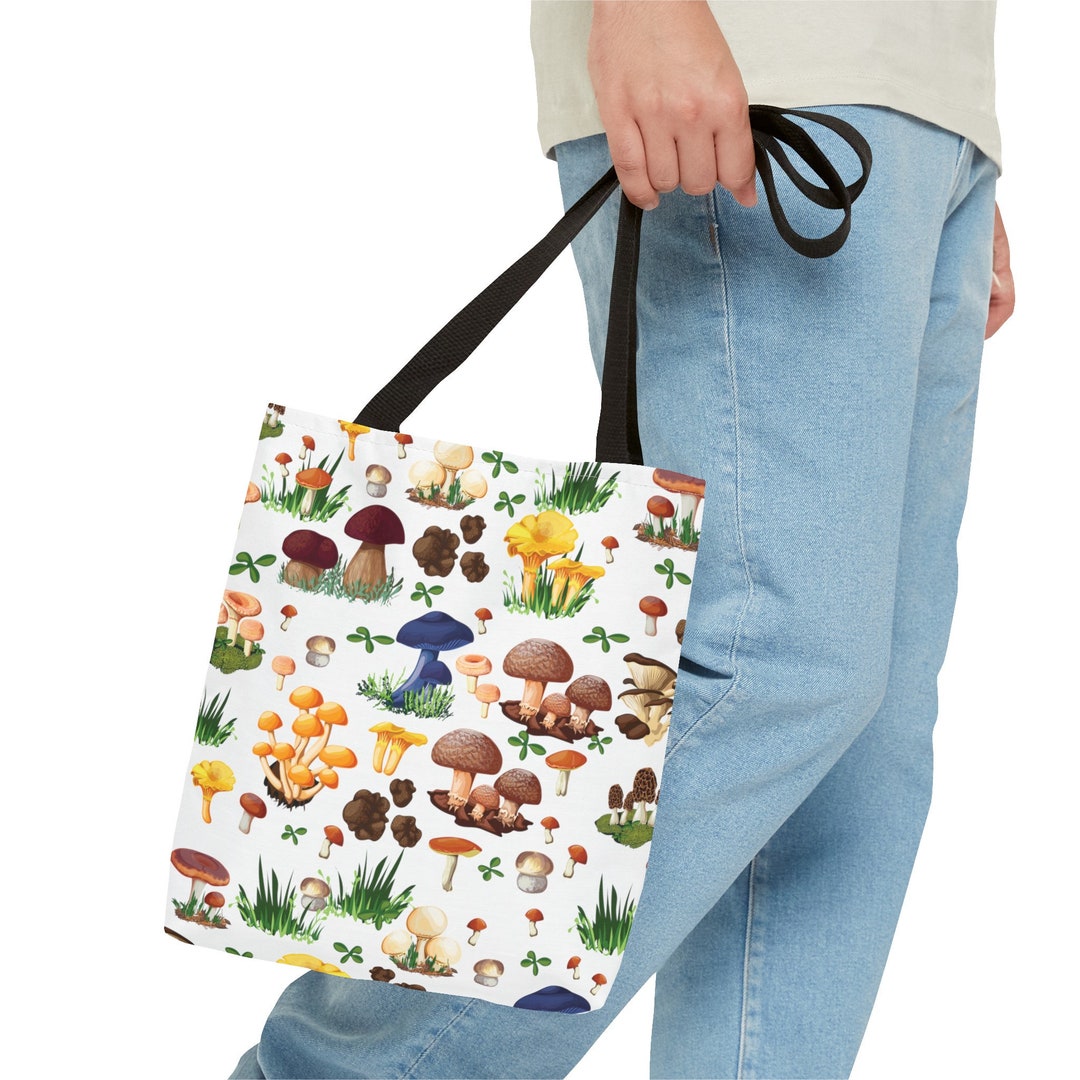 Mushroom Tote Bag Aesthetic Cottagecore Mushroom Bag All Over Print ...