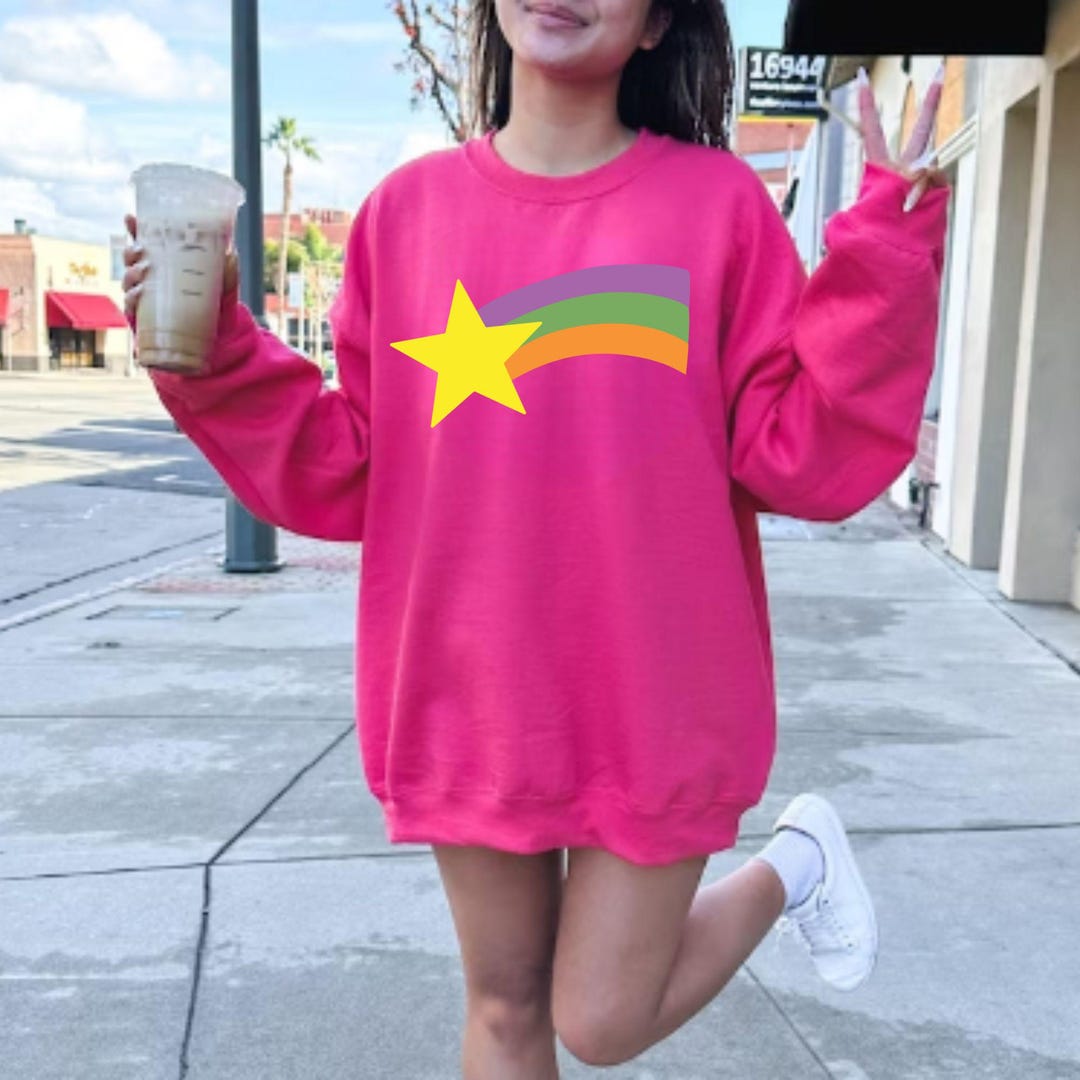 Mabel Rainbow Star Sweatshirt | Mabel Sweater for Cartoon Fans Colorful ...
