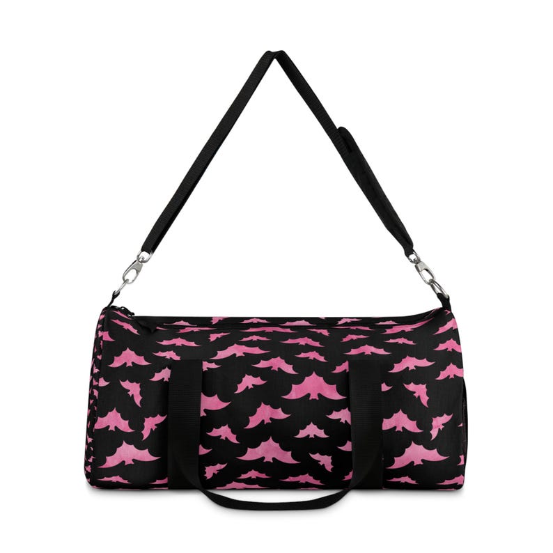 Pink Bats Goth Duffel Bag | Kawaii Gothic Duffel Bag - Etsy