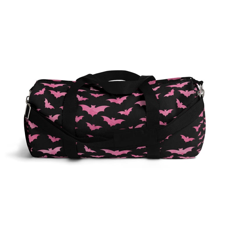 Pink Bats Goth Duffel Bag | Kawaii Gothic Gym Bag - Etsy
