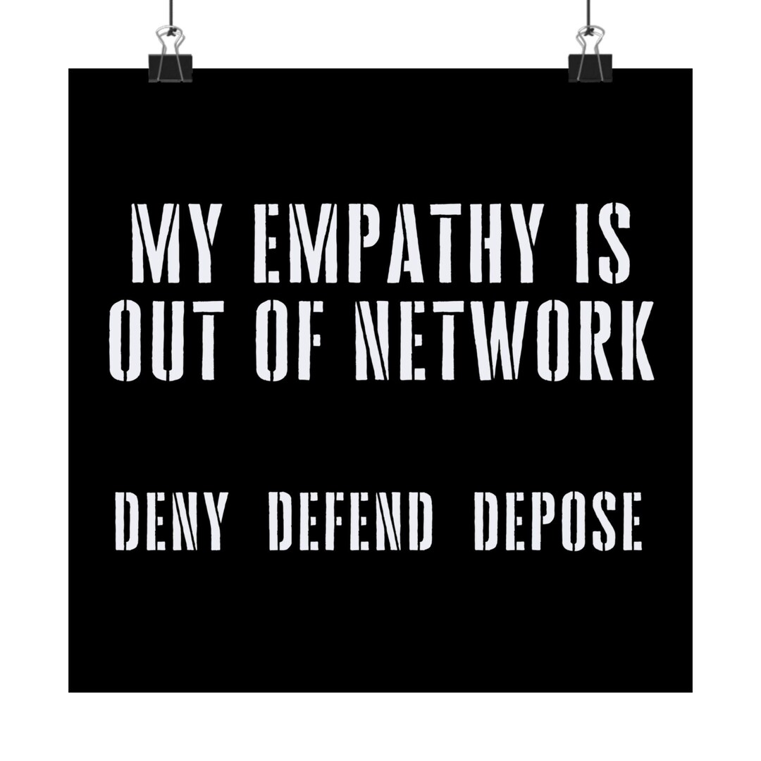 Social Activist Matte Vertical Poster, Deny Defend Depose, Vigilante ...