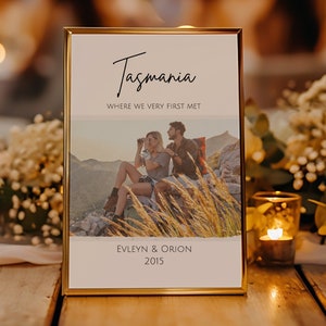 Photo Table Names Template, Destination Table Names, Travel Theme Table ...