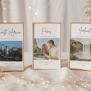 Photo Table Names Template, Destination Table Names, Travel Theme Table ...