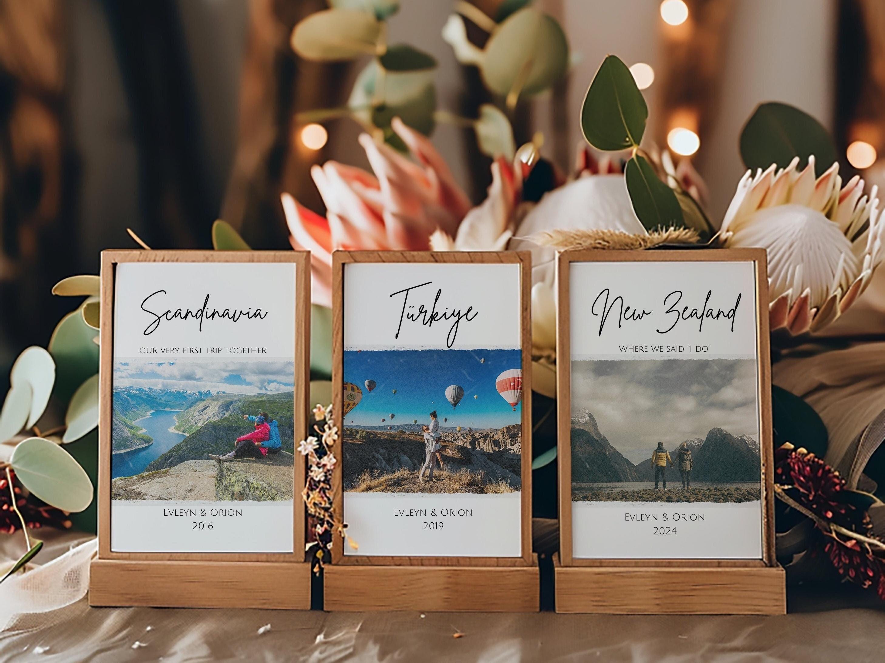 Photo Table Names Template, Destination Table Names, Travel Theme Table ...