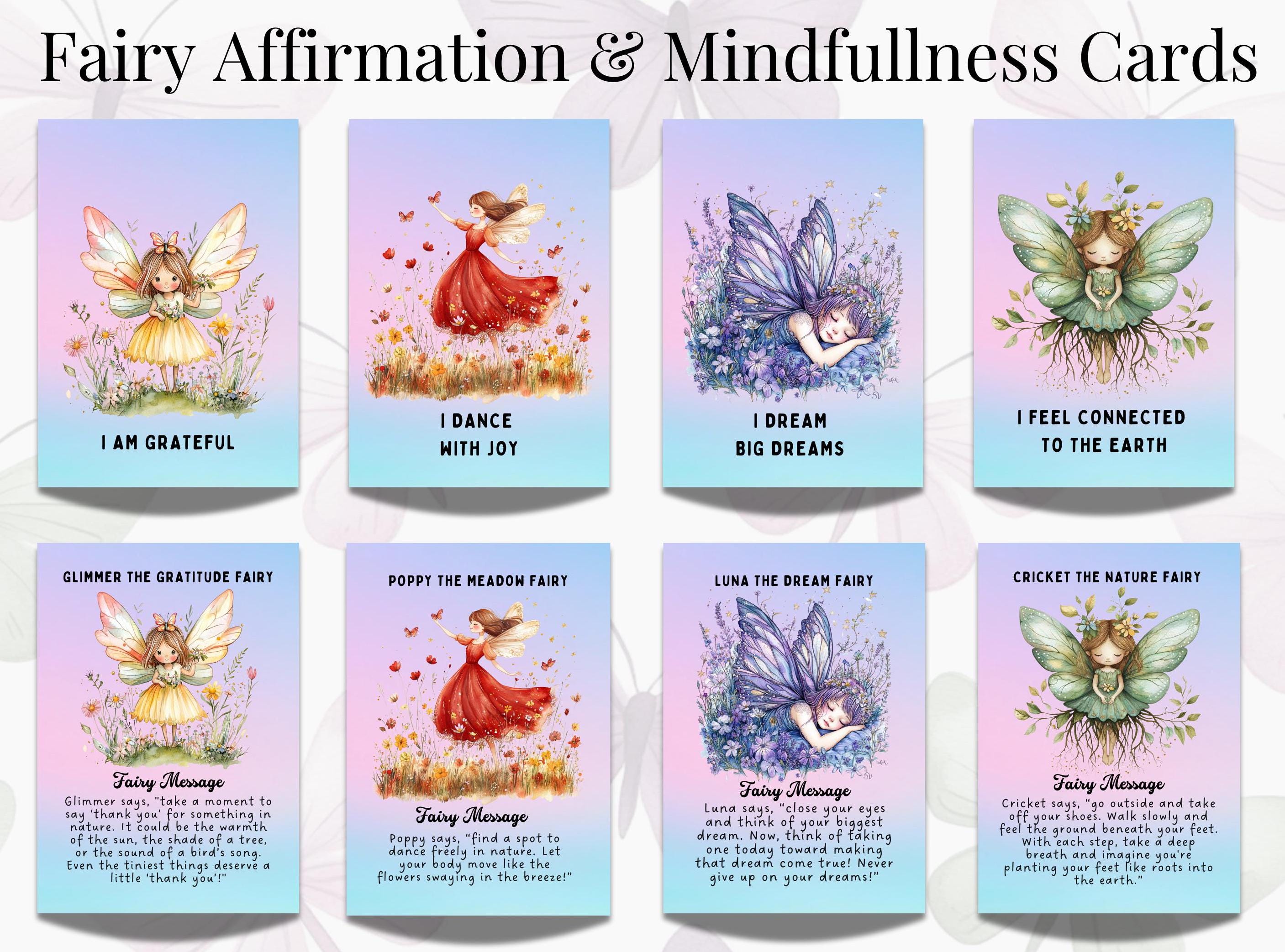 Fairy Affirmation Cards, Kids Affirmation Flash Card Pack, Nature ...