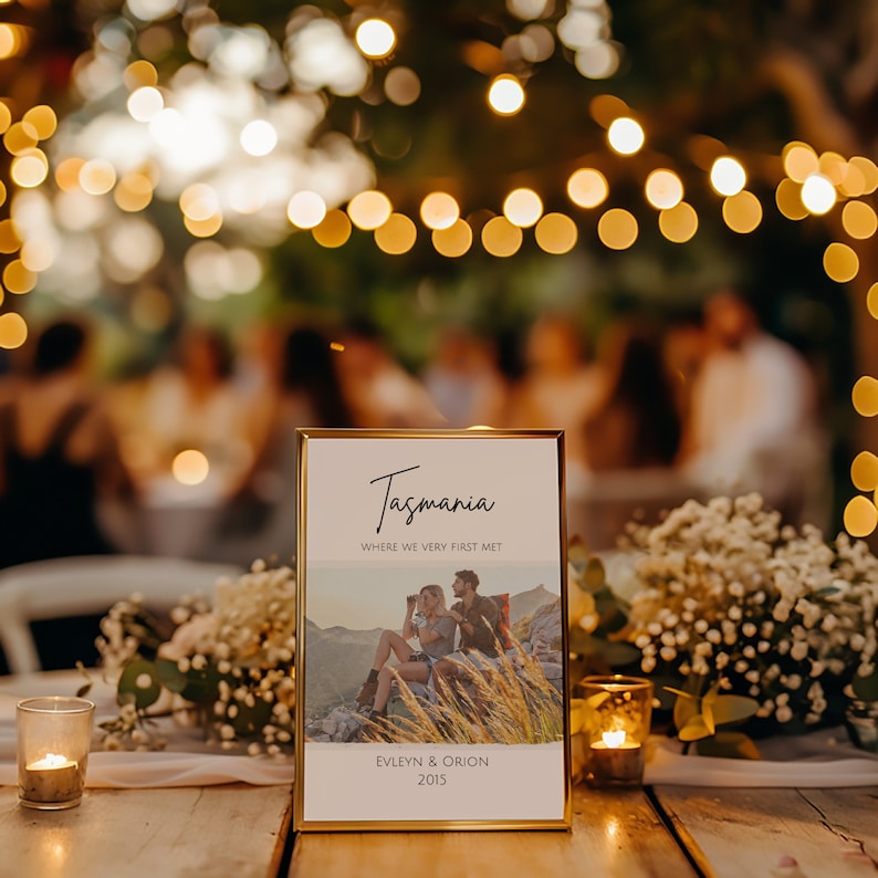 Photo Table Names Template, Destination Table Names, Travel Theme Table ...