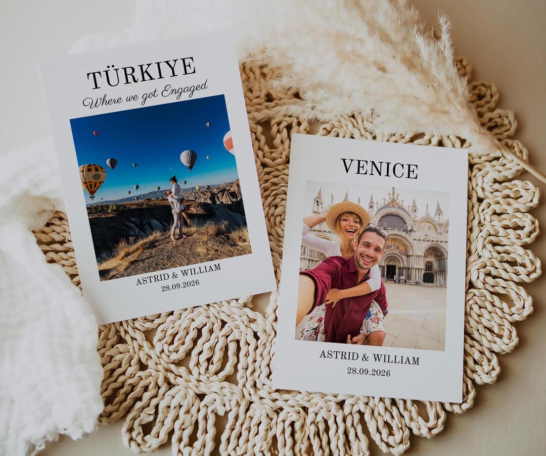 Photo Table Names Template, Destination Table Names, Travel Theme Table ...