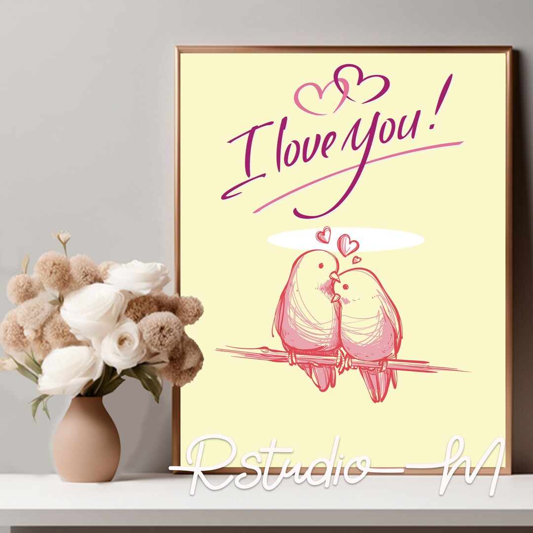 Valentine's Day Wall Art, Printable Quote Poster, Anniversary Partner ...