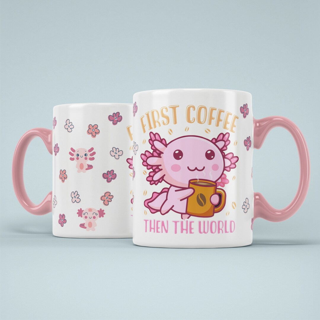 Axolotl Coffee Mug, Cute Axolotl Gift, Mexican Walking Fish Lover ...