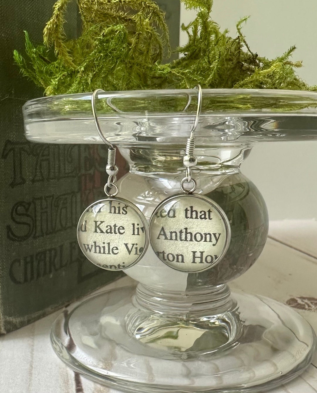 Stainless Steel Bridgerton Kanthony Kate and Anthony Book Page Dangle ...