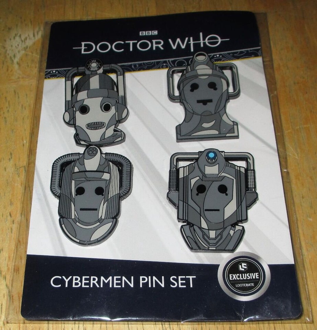 Doctor Who / Cybermen Pin 4 Piece Set Loot Crate Exclusive Scifi ...