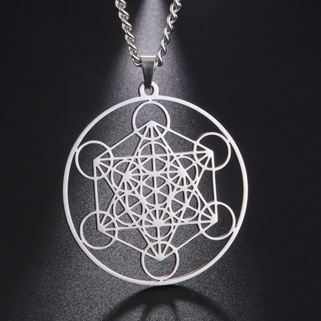 Metatron's Cube Necklace Sacred Archangels King Solomon Seal Angel ...