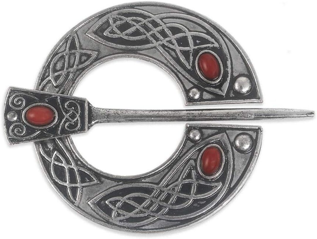 Viking Brooch Pin Clasp Clothes Cloak Pin Celtic Shawl Scarf Brooch ...