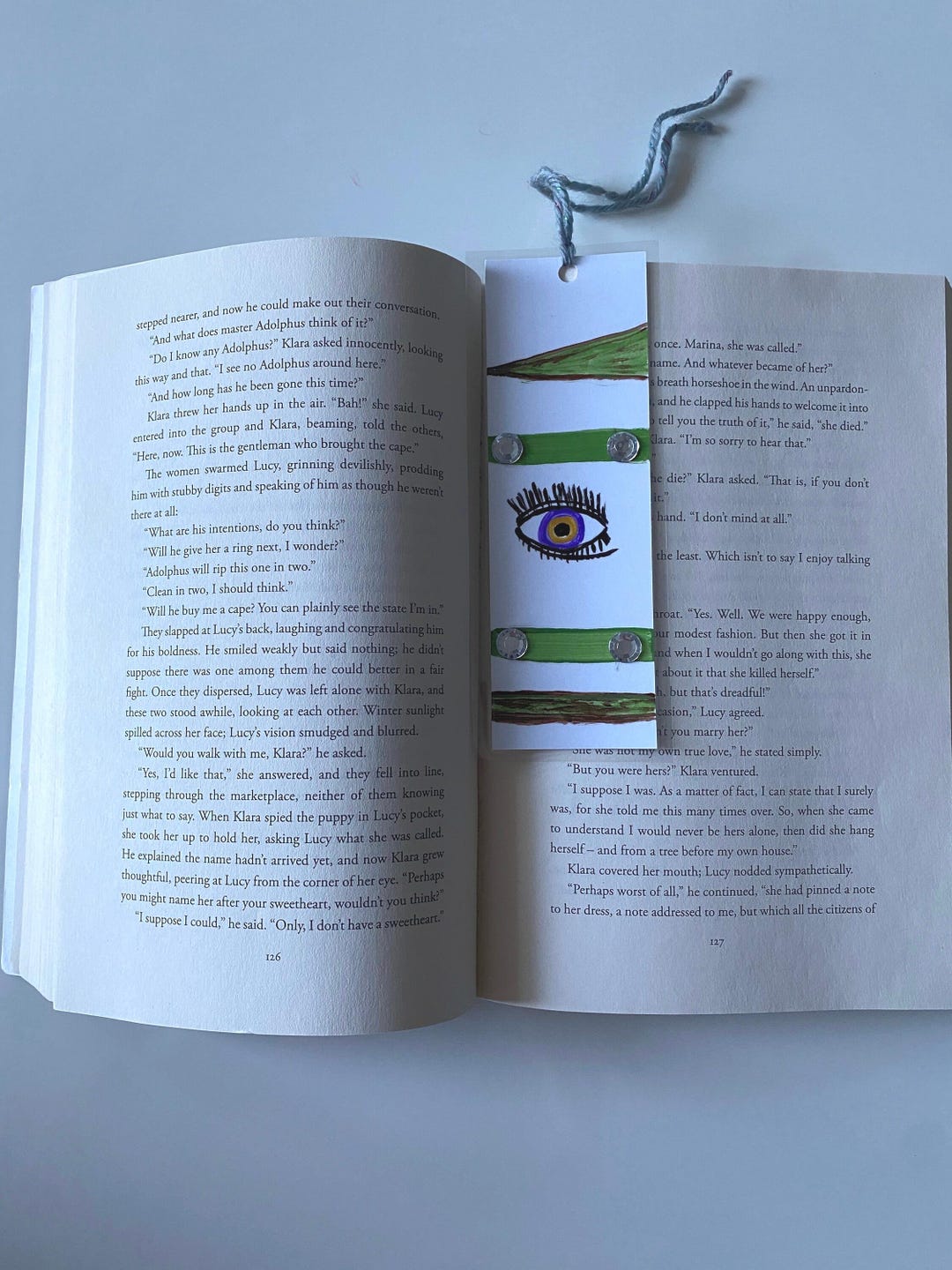 Handmade Laminated Bookmark – Unique Eye & Nature-inspired Art - Etsy