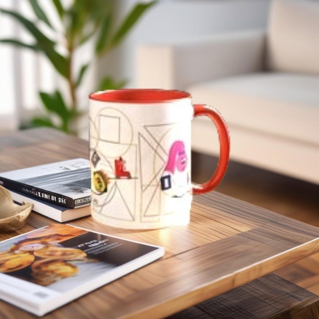 90s Retro Aesthetic Coffee Mug - Colorful Vintage-inspired Cup - Fun ...