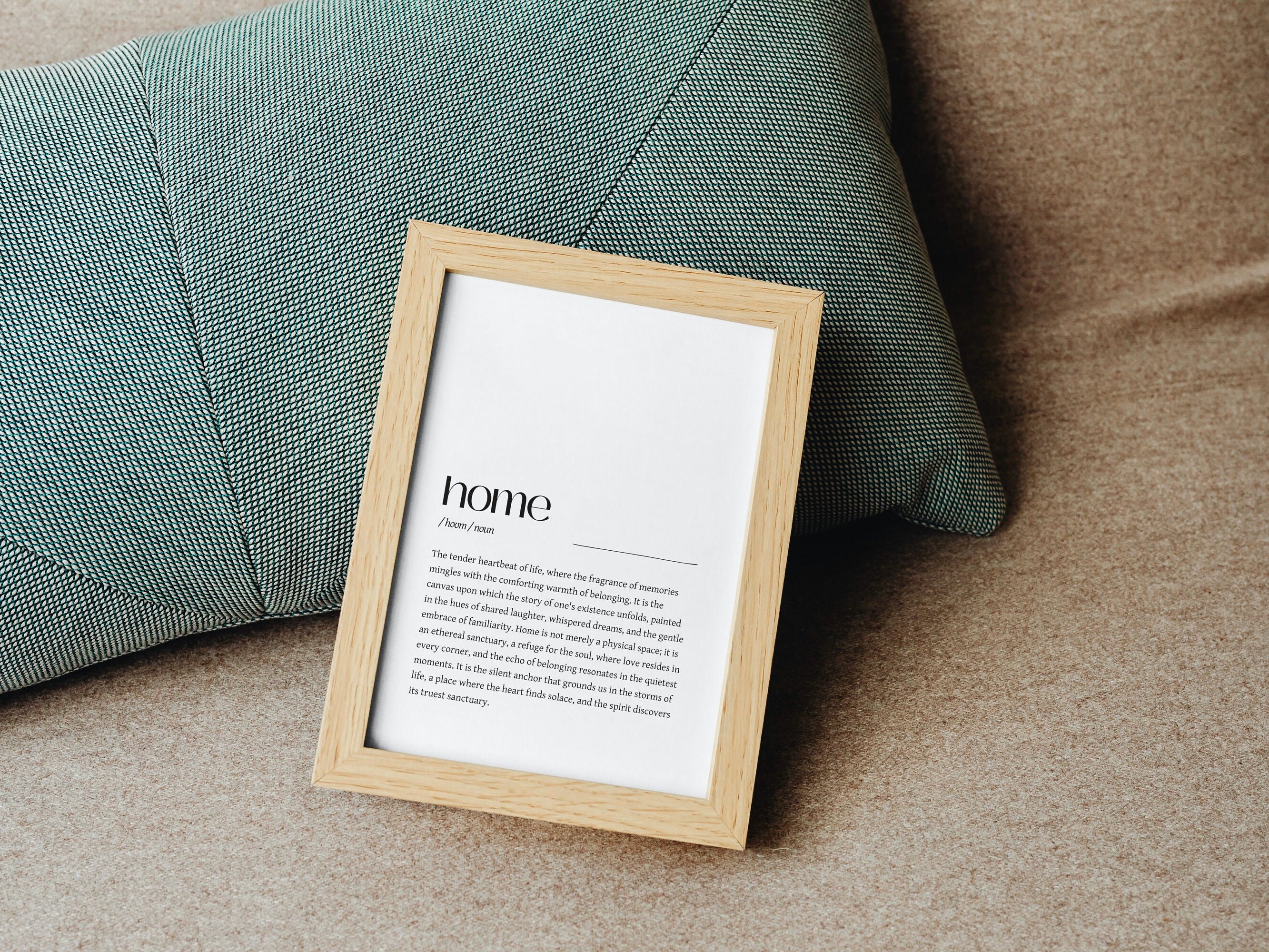 Gift Idea Home Word Definition Print Gift Word Explanation Poster Wall ...