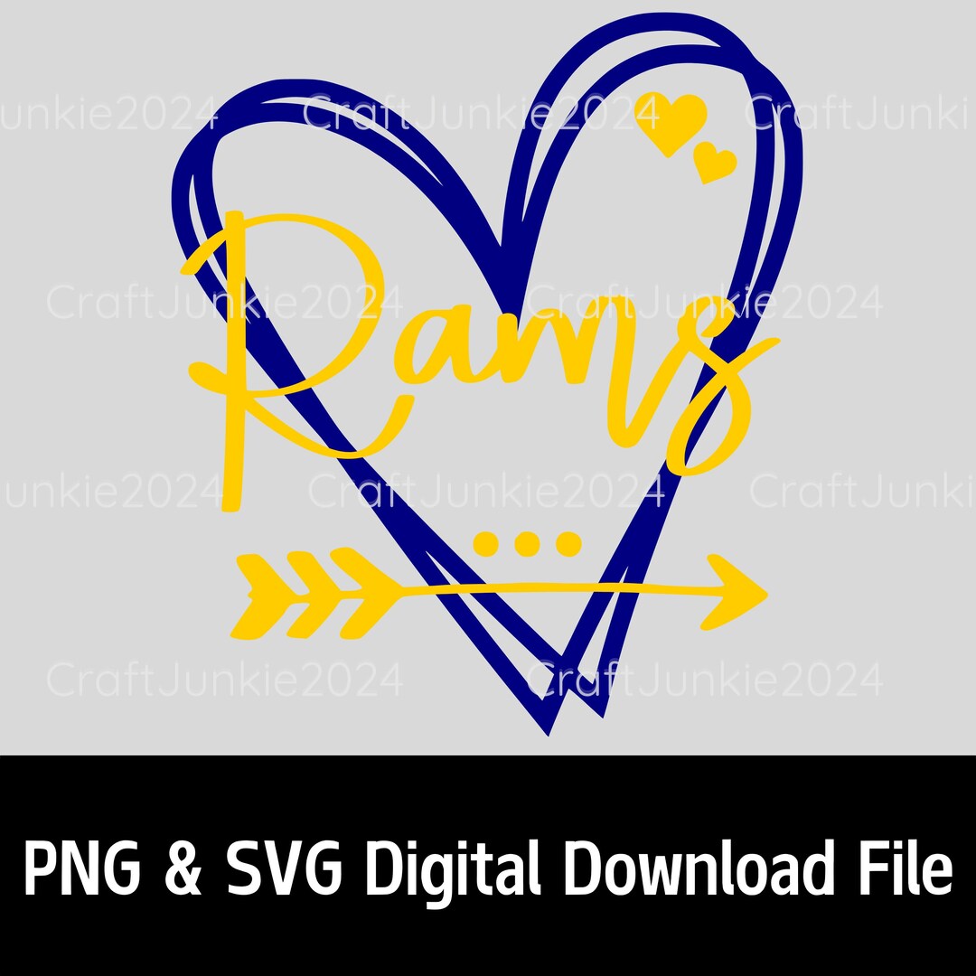 Rams Png Svg, Football Png Svg, Sport Png Svg, Sublimation Design, SVG ...