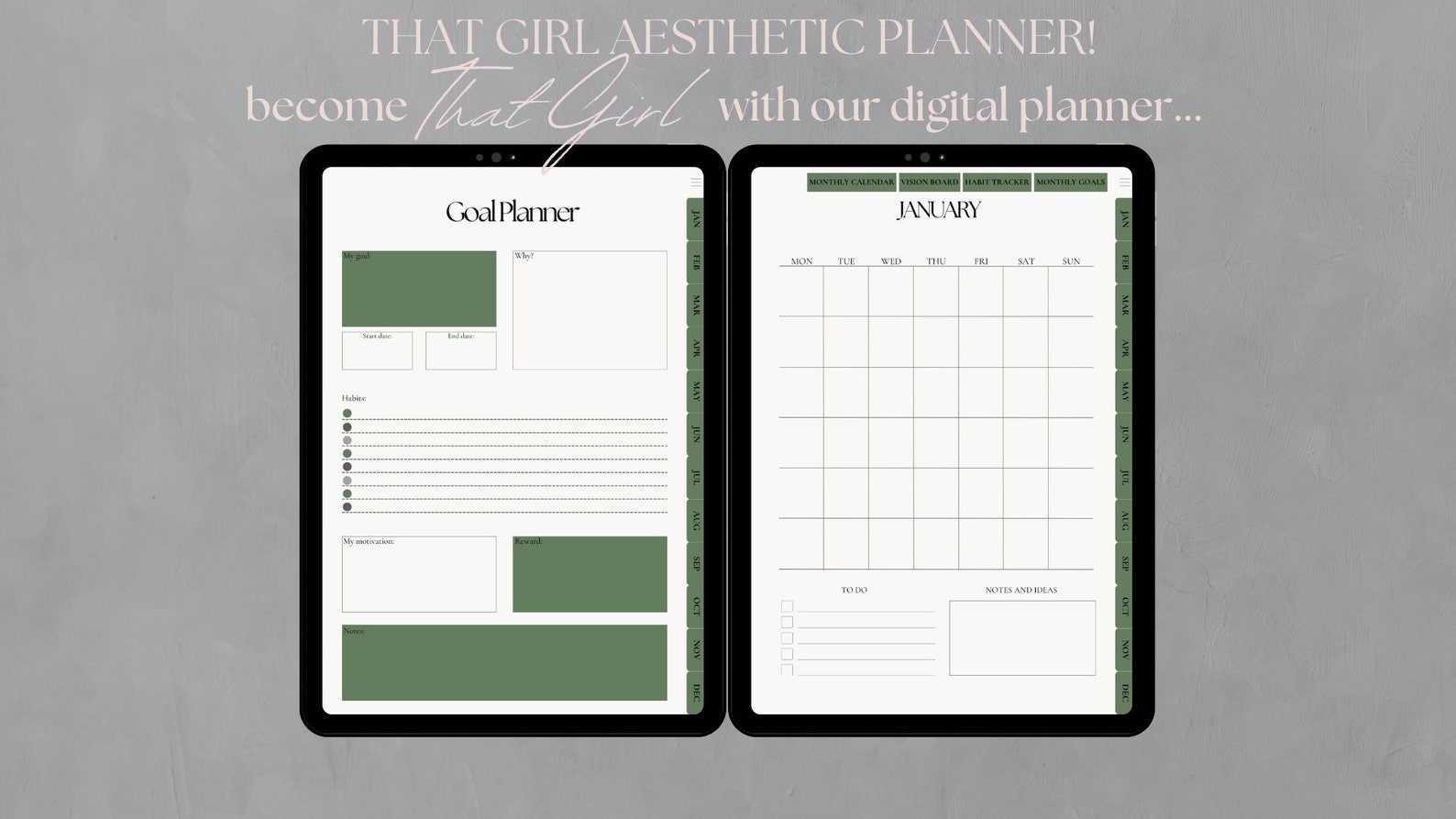 THAT GIRL Planner 2024 Digital Planner iPad Planner Goodnotes Planner ...