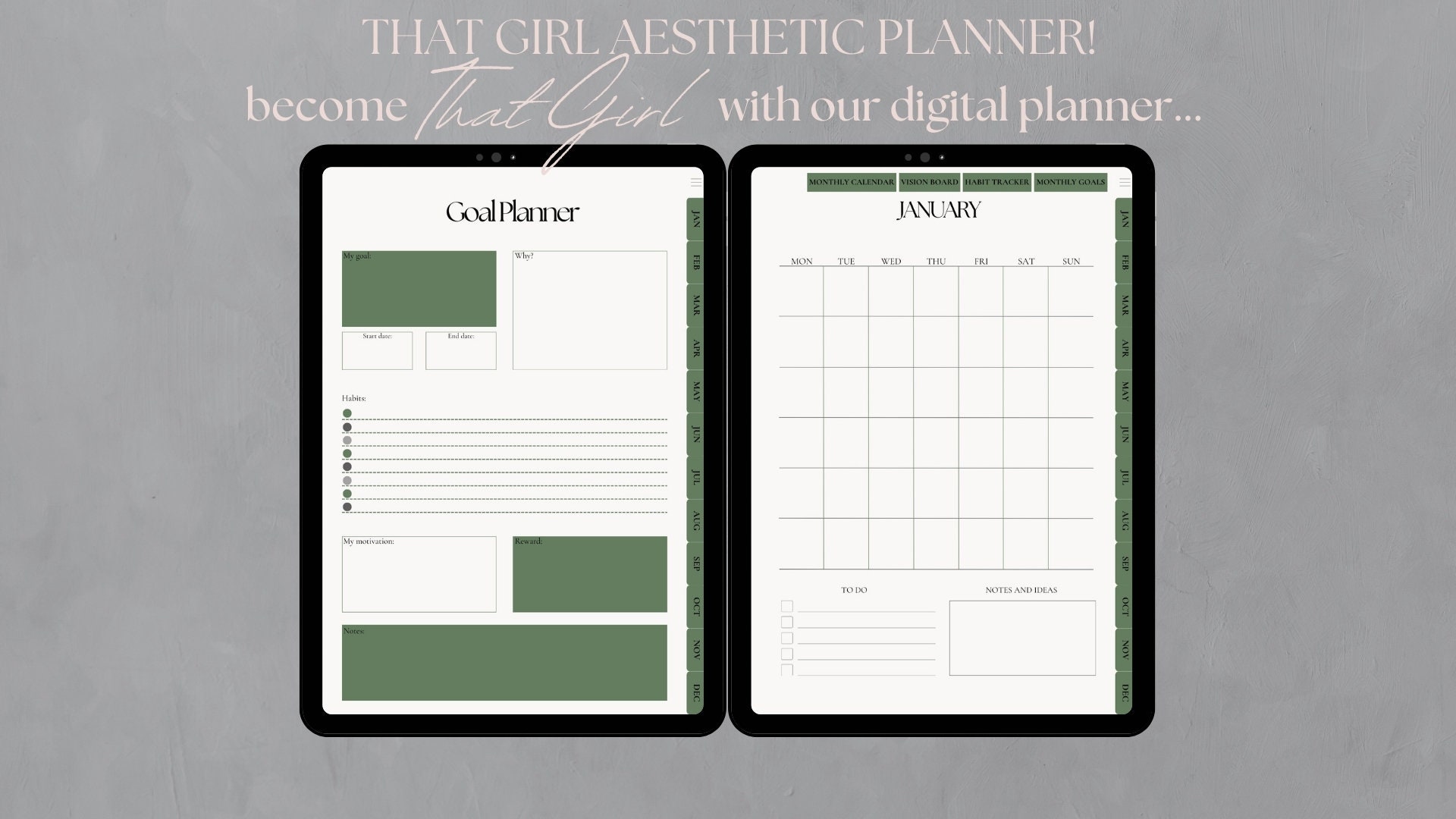 THAT GIRL Planner 2024 Digital Planner iPad Planner Goodnotes Planner ...