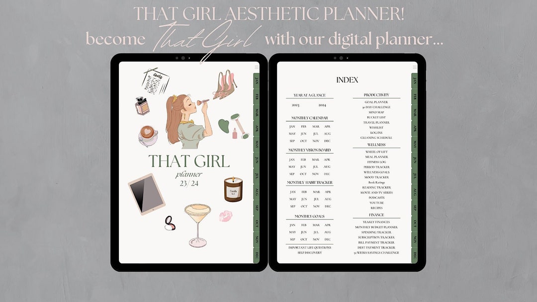 THAT GIRL Planner 2024 Digital Planner iPad Planner Goodnotes Planner ...