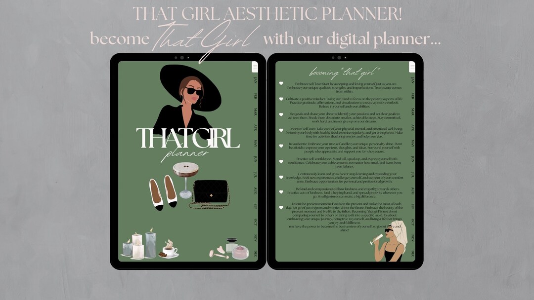 THAT GIRL Planner 2024 Digital Planner iPad Planner Goodnotes Planner ...