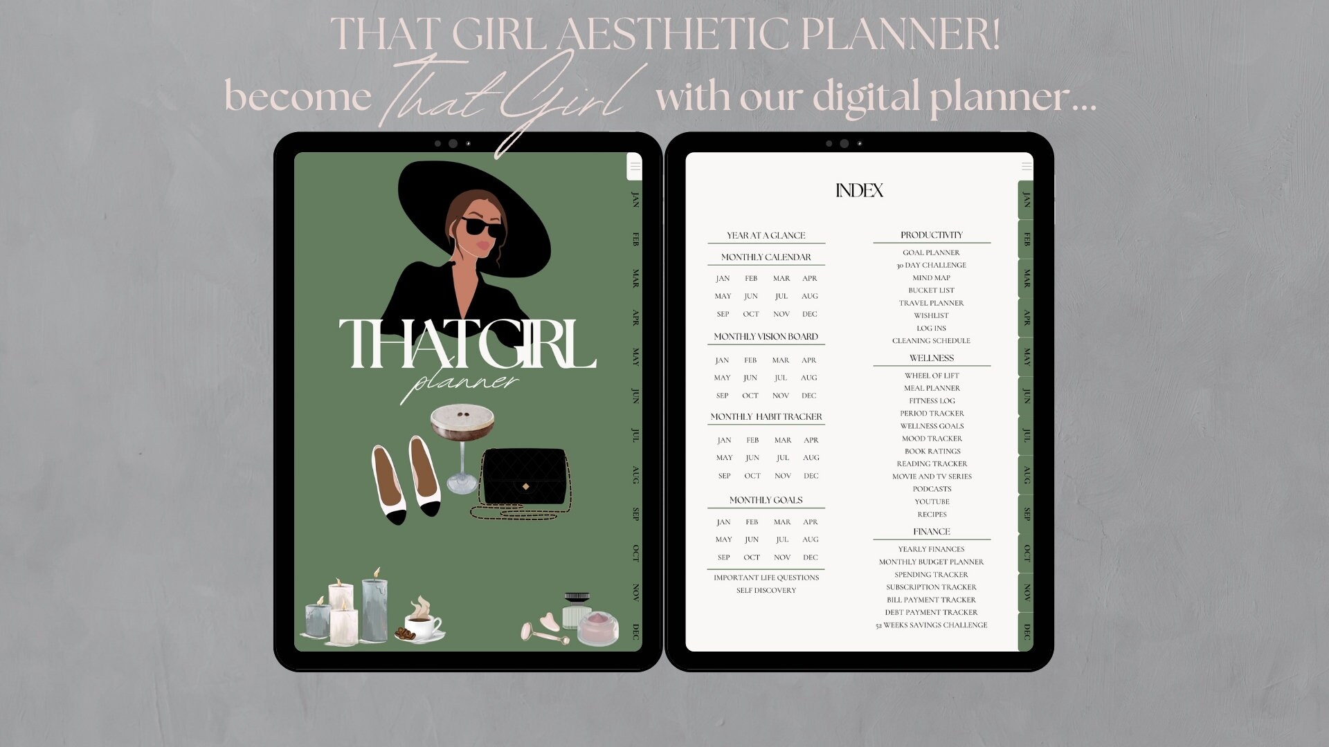 THAT GIRL Planner 2024 Digital Planner iPad Planner Goodnotes Planner ...