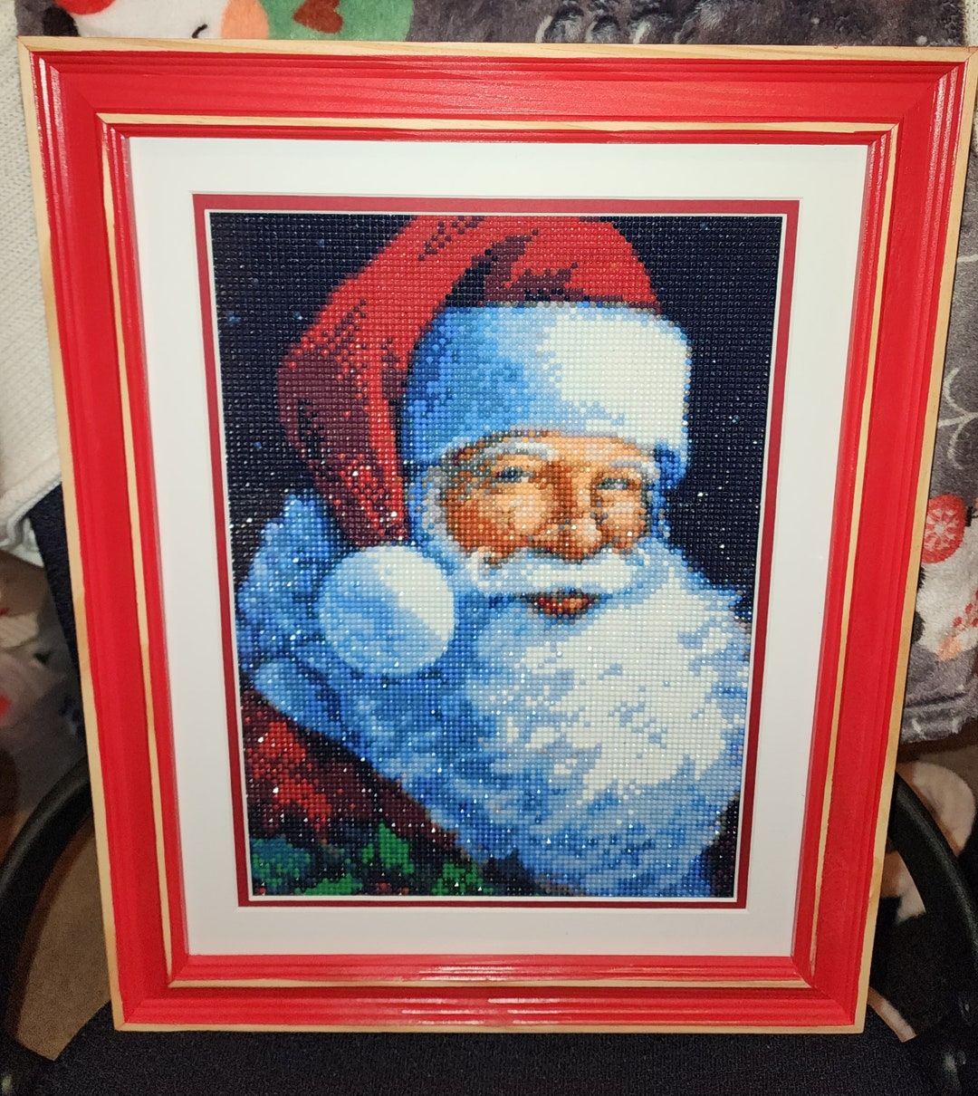 Framed Santa Diamond Painting - Etsy