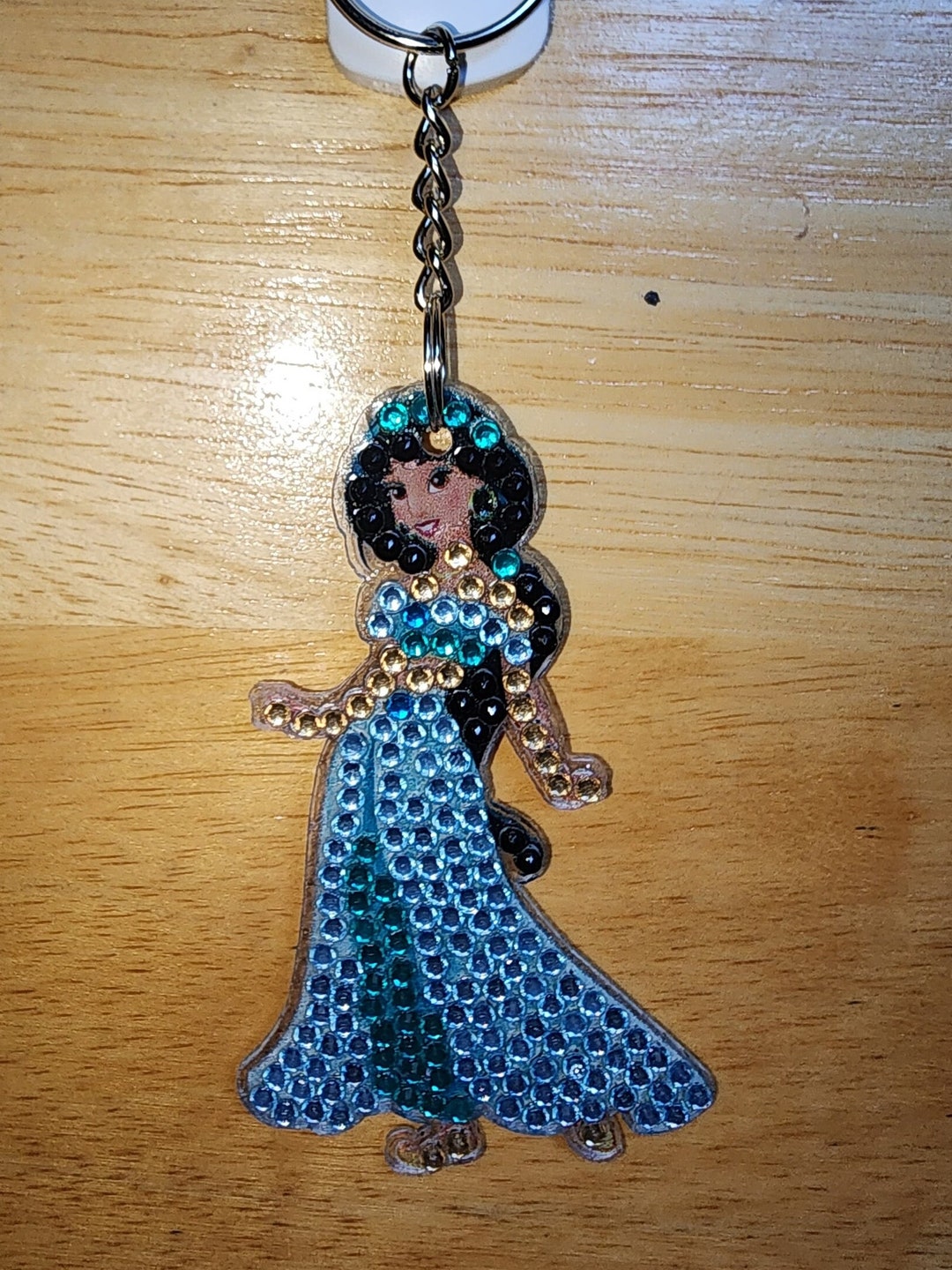 Disney Princess Jasmine Keychain Diamond Art - Etsy