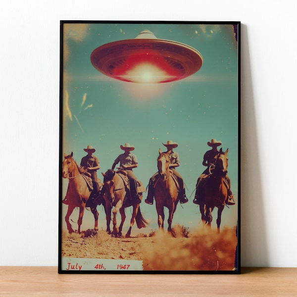 Ufo Cowboy Vintage - Etsy
