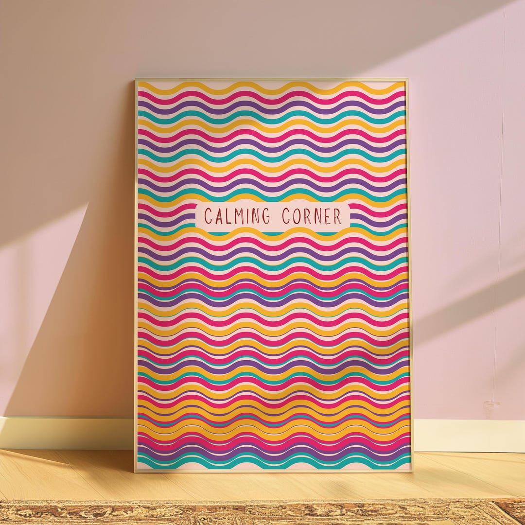 Colorful Classroom Wall Art for Nursery Printable Retro Poster Kids ...