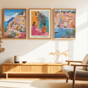 Set of 40 Italian Travel Posters Wall Art Italy Paintings Original ...
