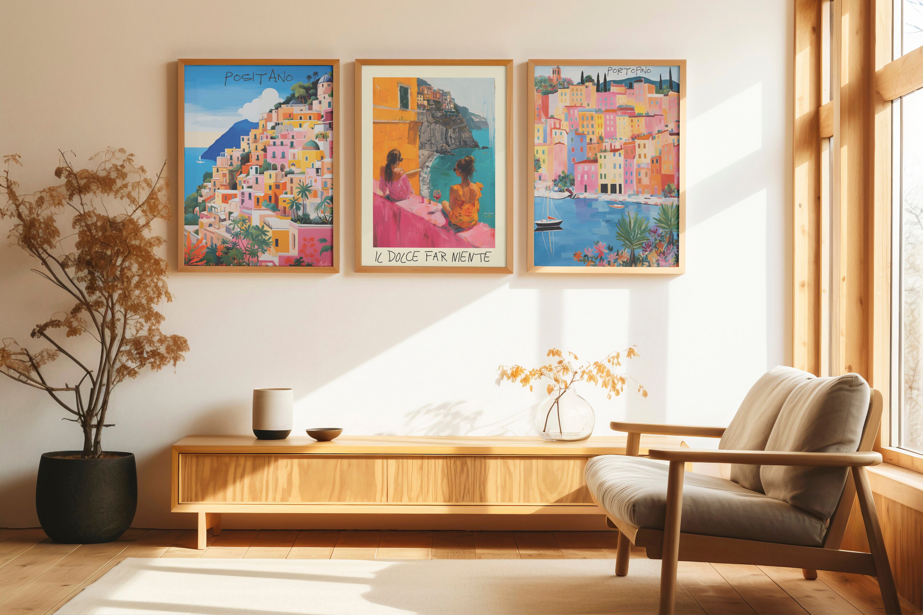 Set of 40 Italian Travel Posters Wall Art Italy Paintings Original ...