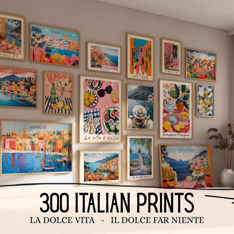 Travel Poster of Italy - Etsy