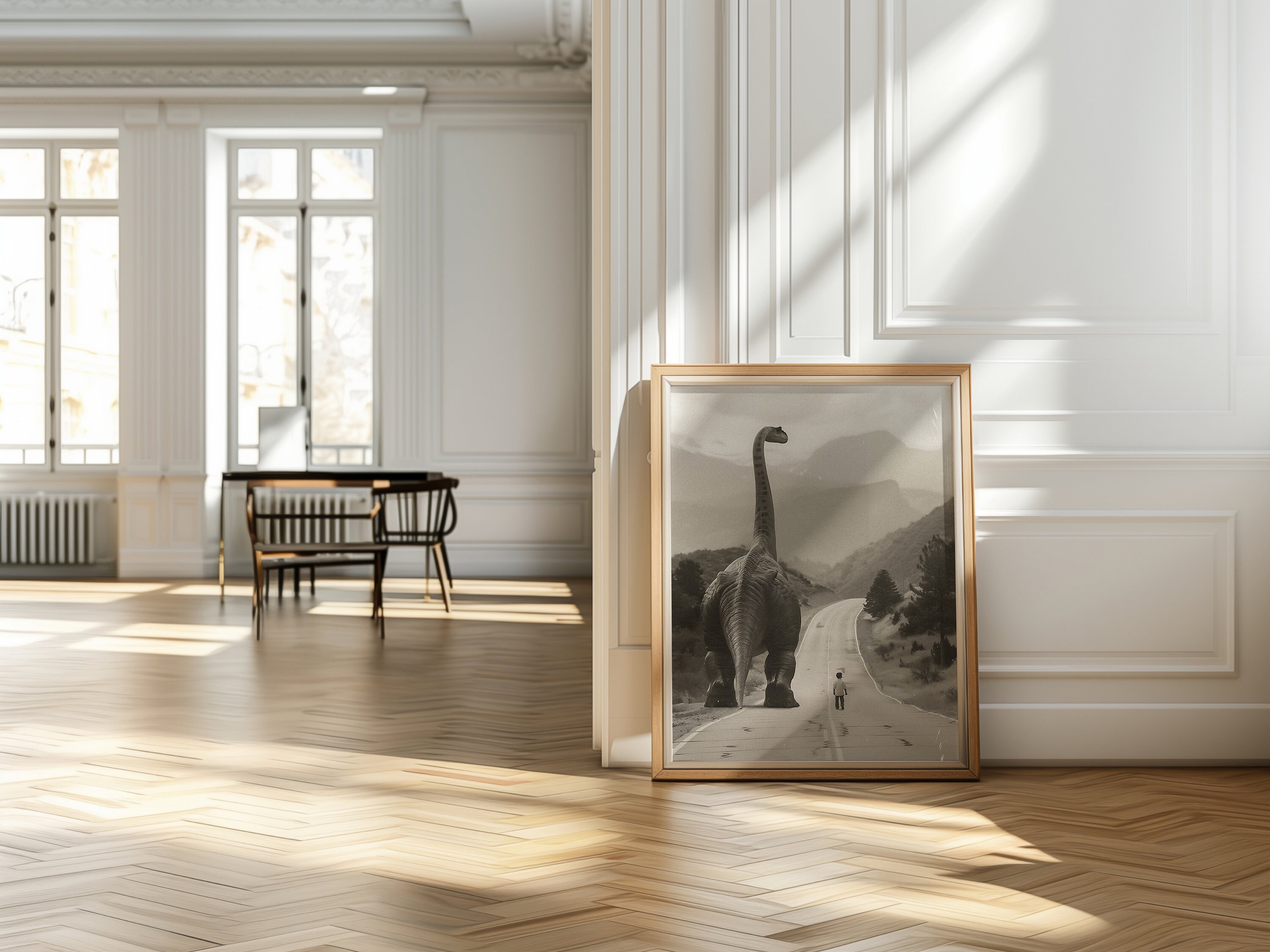 My Best Friend Dinosaur Wall Art for Kids Room Poster Nursery Surreal ...