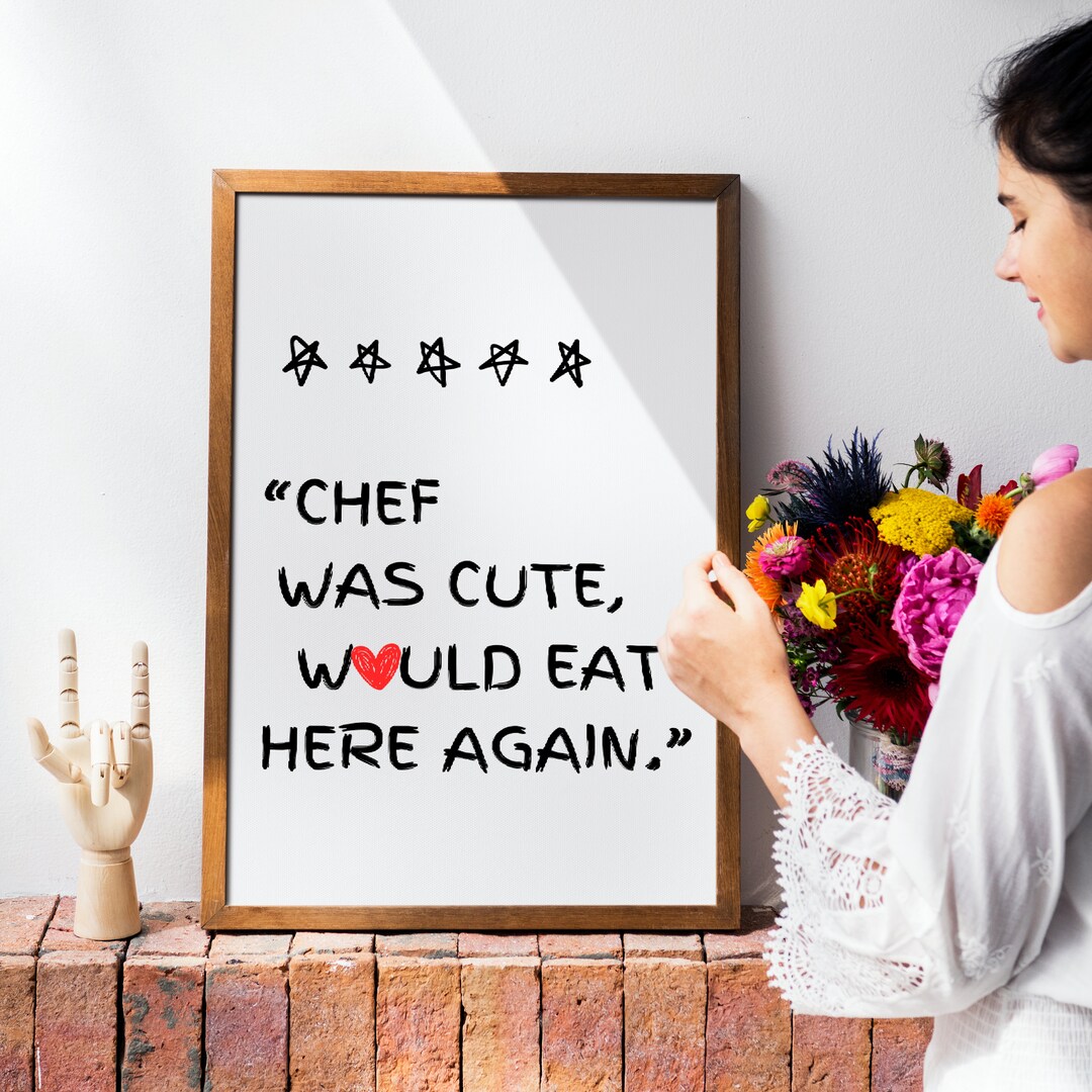 Aesthetic Kitchen Decor, Minimalist Wall Decoration, Cute Kitchen Print ...