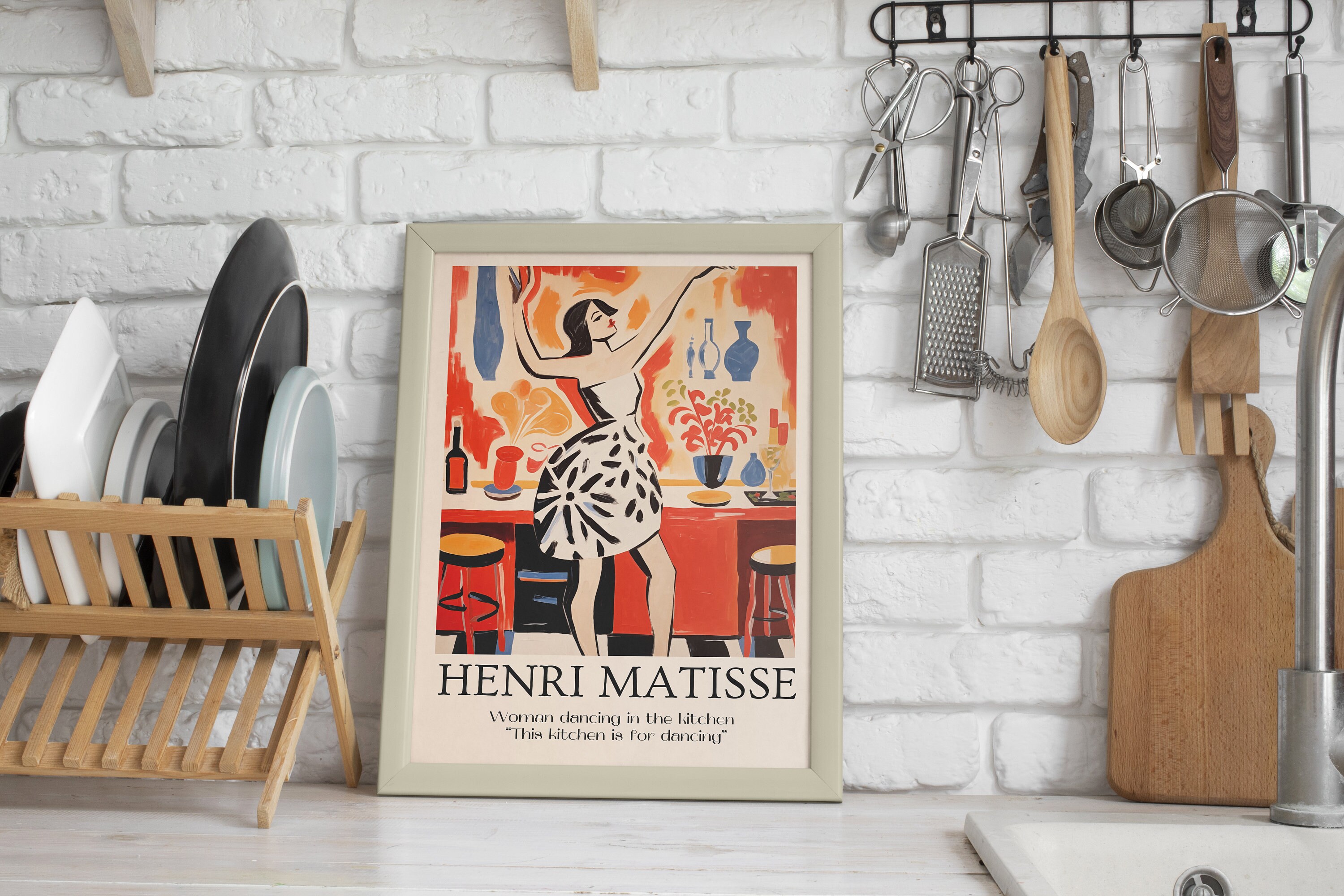 Henri Matisse Painting, Kitchen Wall Decor Matisse Style, Vintage ...