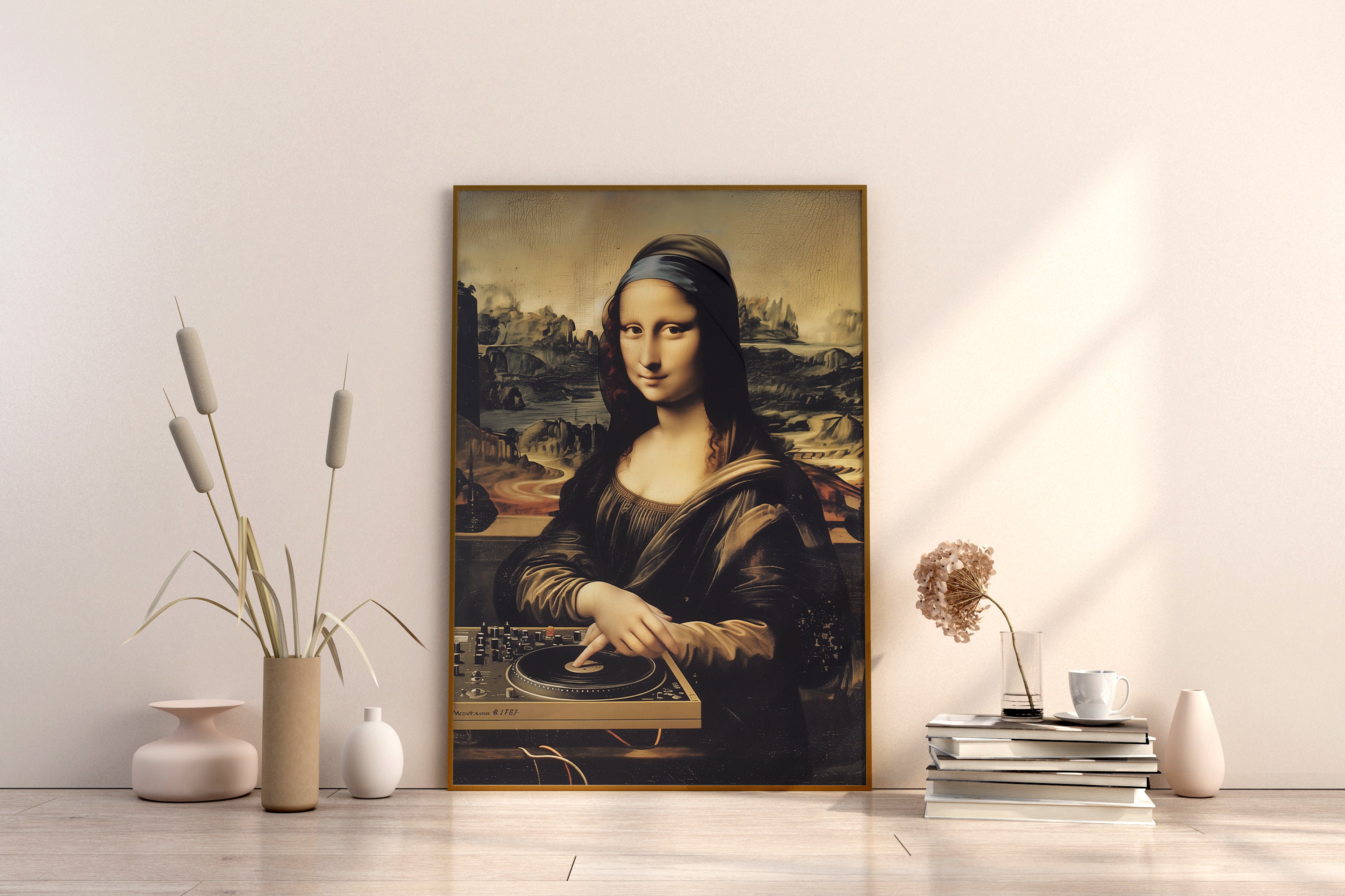 Mona Lisa Altered Wall Art Decor Vintage Music Poster Print Aesthetic ...